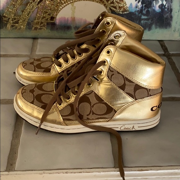 Coach | Shoes | Coach High Top Sneakers | Poshmark